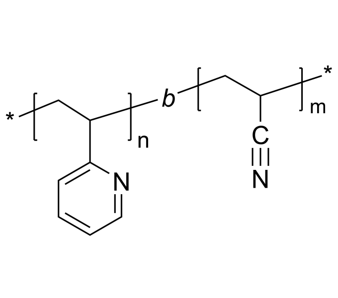 Poly(2-vinyl pyridine)-b-poly(acrylonitrile)