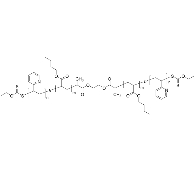 Poly(2-vinyl pyridine)-b-poly(n-butyl acrylate)-b-poly(2-vinyl pyridine)