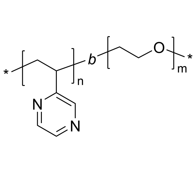 Poly(2-vinyl pyrazine)-b-poly(ethylene oxide)