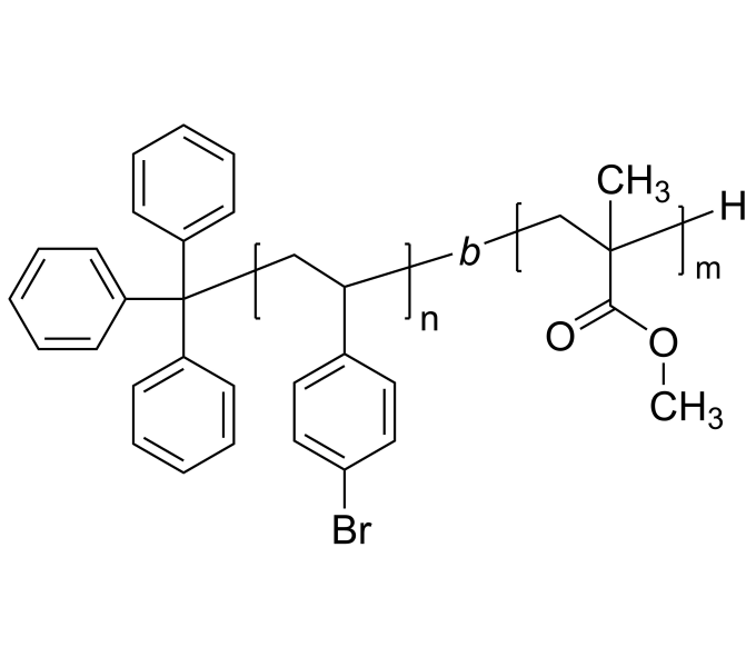 Poly(4-bromostyrene)-b-poly(methyl methacrylate)