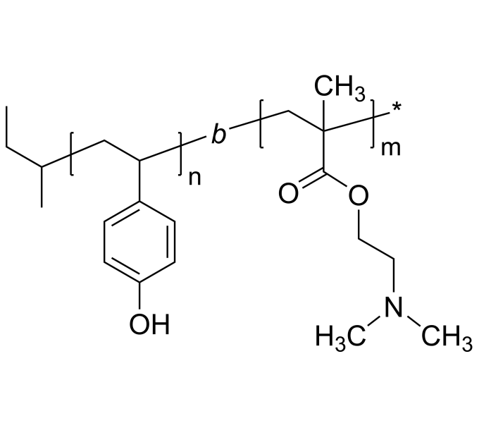 Poly(4-hydroxystyrene)-b-poly(N,N-dimethylaminoethyl methacrylate)