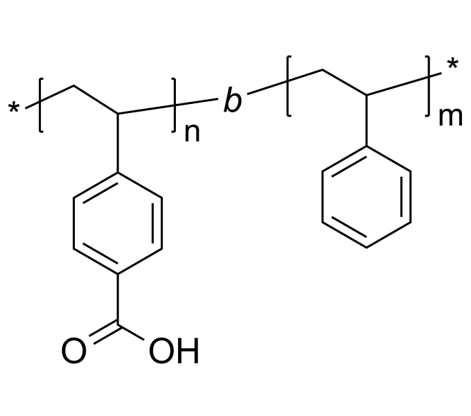 Poly(4-vinylbenzoic acid)-b-poly(styrene)
