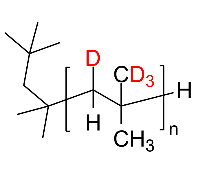 Deuterated Poly(isobutylene-d4), end-groups are hydrogen-containing