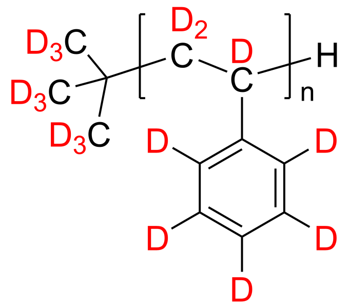 Deuterated Poly(styrene-d8), α-(tert-butyl-d9)-terminated