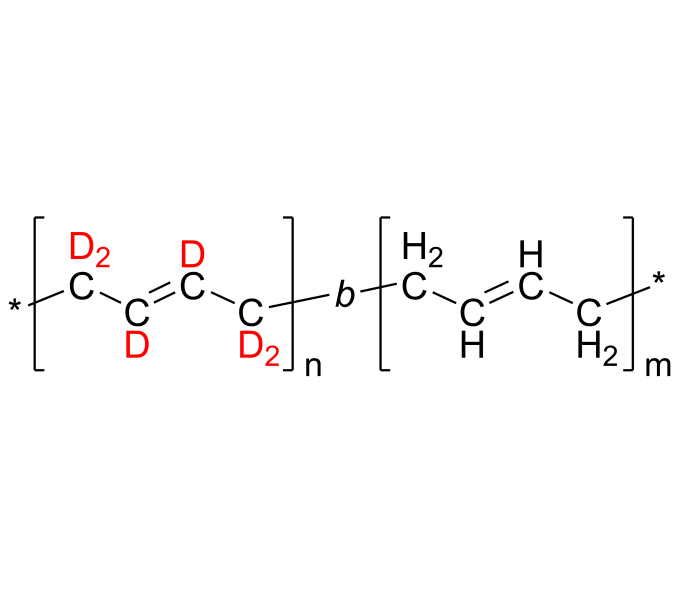 Poly(deuterated 1,4-butadiene-d6)-b-poly(1,4-butadiene)
