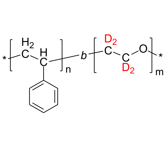 Poly(styrene)-b-poly(deuterated ethylene oxide-d4)
