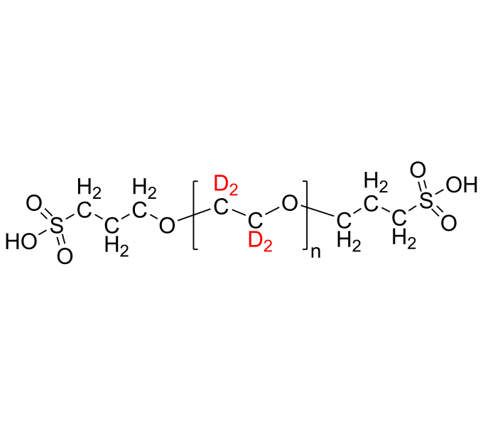 Deuterated Poly(ethylene oxide-d4), α,ω-bis(sulfonic acid)-terminated