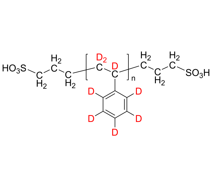 Deuterated Poly(styrene-d8), α,ω-bis(sulfonic acid)-terminated