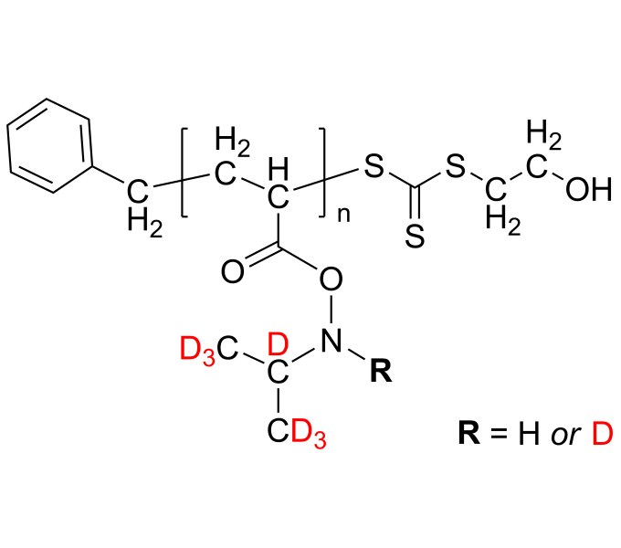 Deuterated Poly(N-isopropyl acrylamide-d7), ω-hydroxy-terminated