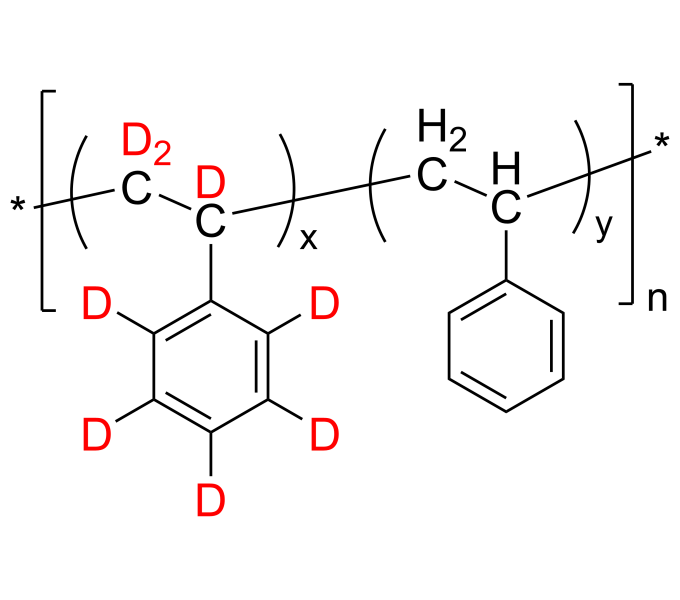 Poly([deuterated styrene-d8]–co–styrene), random