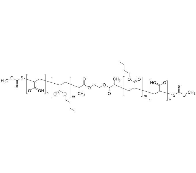 Poly(acrylic acid)-b-poly(n-butyl acrylate)-b-poly(acrylic acid)