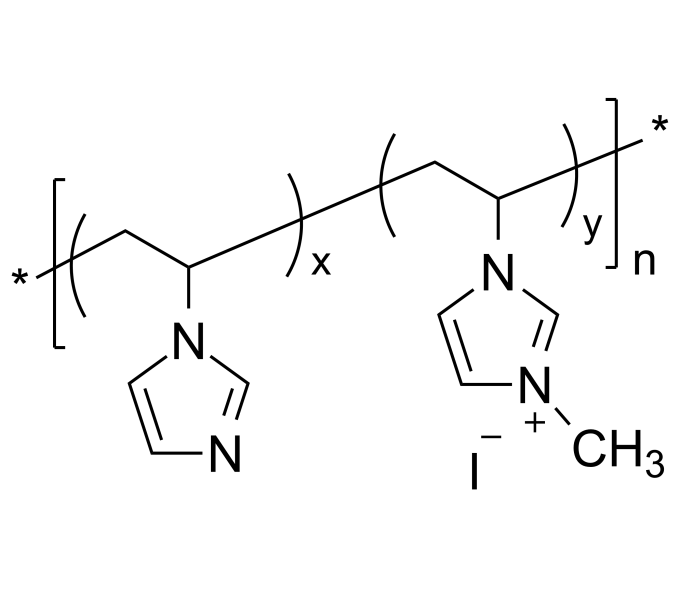 Poly(N-vinyl imidazole, quaternized with methyl iodide)
