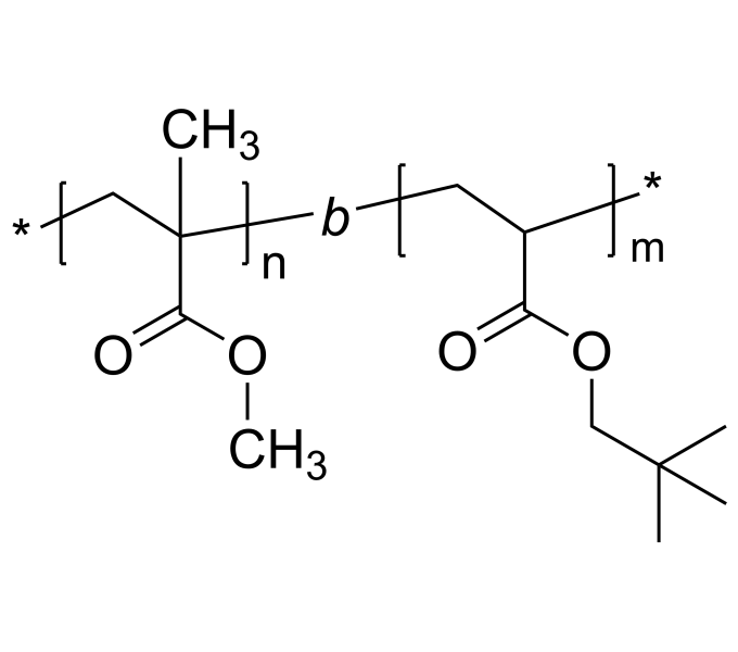 Poly(methyl methacrylate)-b-poly(neopentyl acrylate)