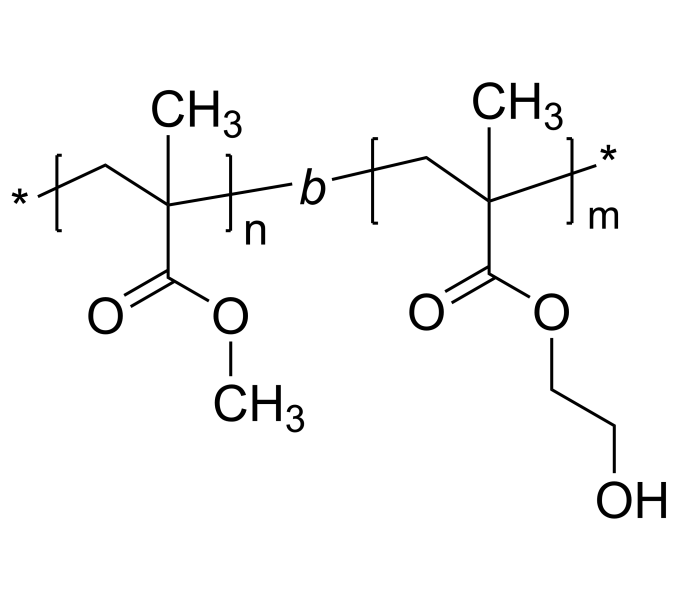 Poly(methyl methacrylate)-b-poly(2-hydroxyethyl methacrylate)