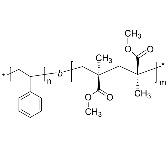 Poly(styrene)-b-poly(methyl methacrylate), PMMA block is syndiotactic ...