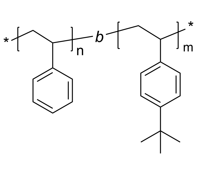 Poly(styrene)-b-poly(tert-butyl styrene)