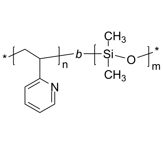 Poly(2-vinyl pyridine)-b-poly(dimethylsiloxane)