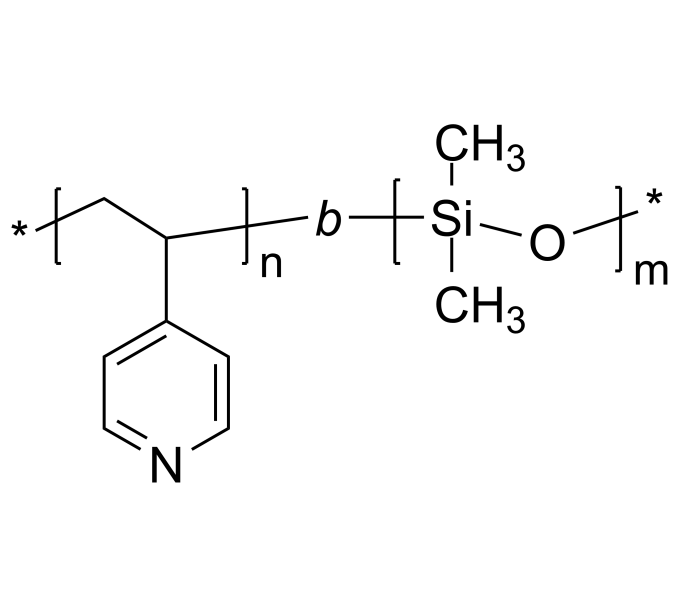 Poly(4-vinyl pyridine)-b-poly(dimethylsiloxane)