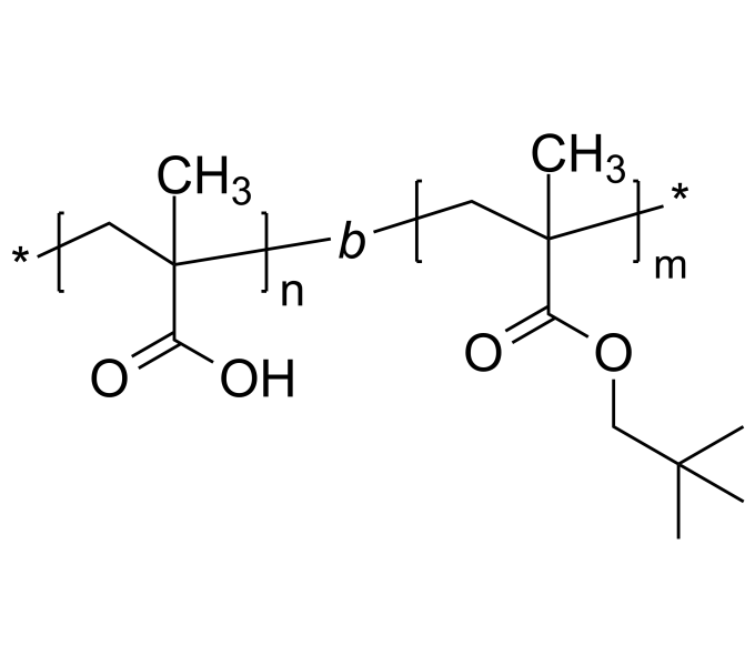 Poly(methacrylic acid)-b-poly(neopentyl methacrylate)