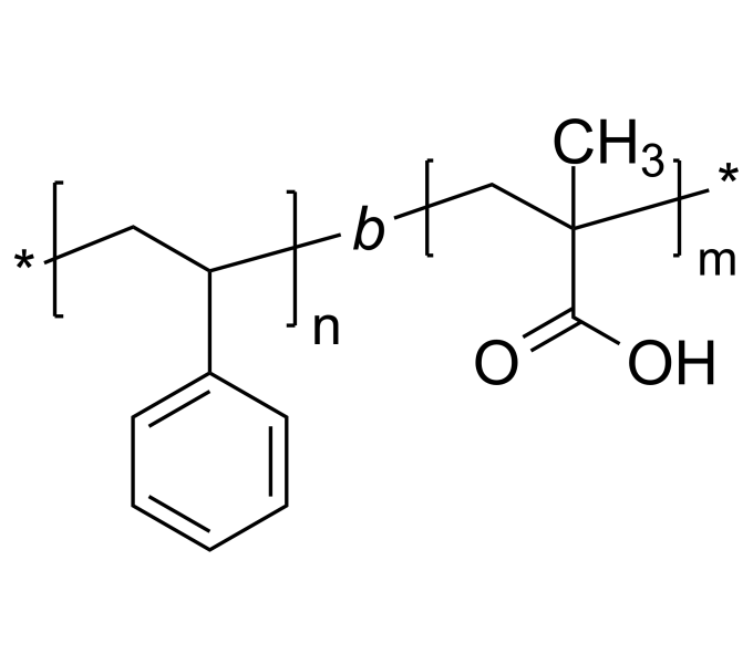 Poly(styrene)-b-poly(methacrylic acid)