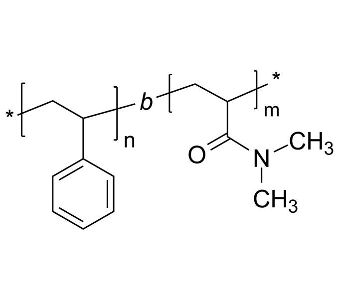 Poly(styrene)-b-poly(N,N-dimethylacrylamide)