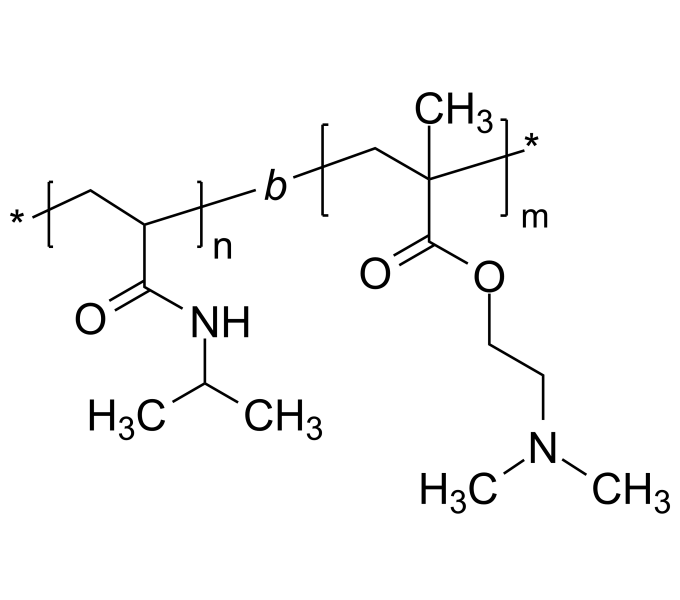 Poly(N-isopropylacrylamide)-b-poly(N,N-dimethylaminoethyl methacrylate)