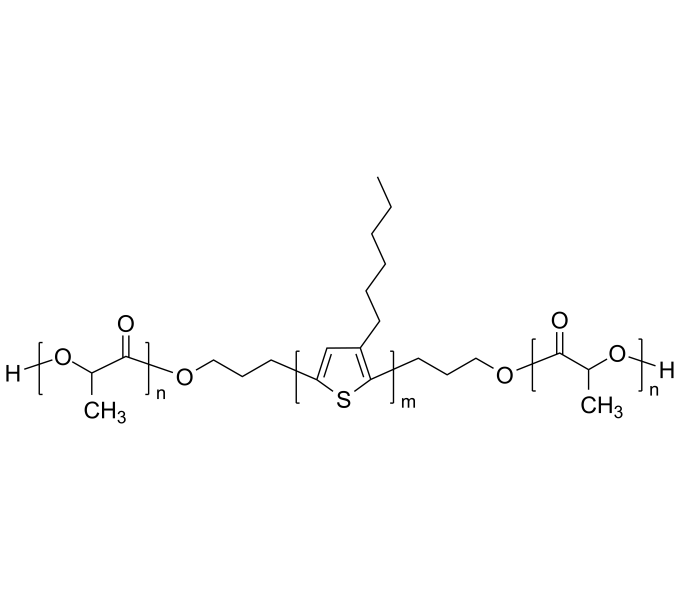 Poly(lactide)-b-poly(3-hexylthiophene-2,5-diyl)-b-poly(lactide)