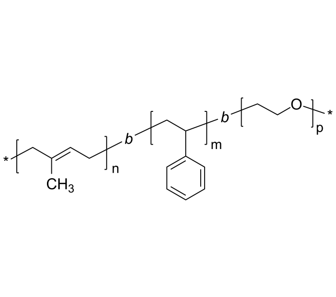 Poly(1,4-isoprene)-b-poly(styrene)-b-poly(ethylene oxide)