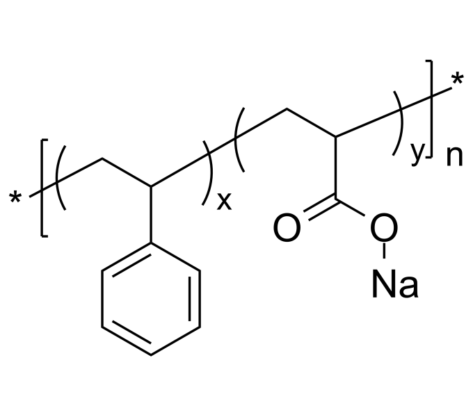 Poly(styrene–co–acrylic acid sodium salt), random