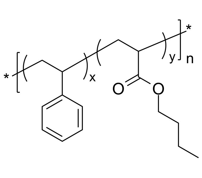 Poly(styrene–co–n-butyl acrylate), random