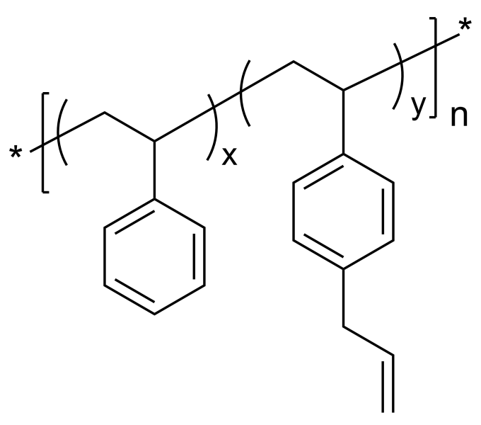 Poly(styrene–co–4-allyl styrene), random
