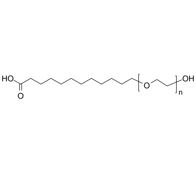 Poly(ethylene glycol), (α-carboxy [dodecanoic acid], ω-hydroxy)-terminated
