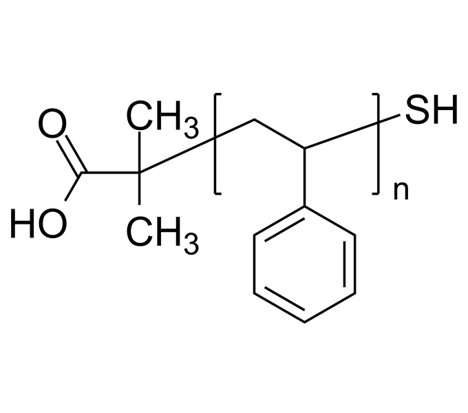 Poly(styrene), (α-carboxy, ω-thiol)-terminated