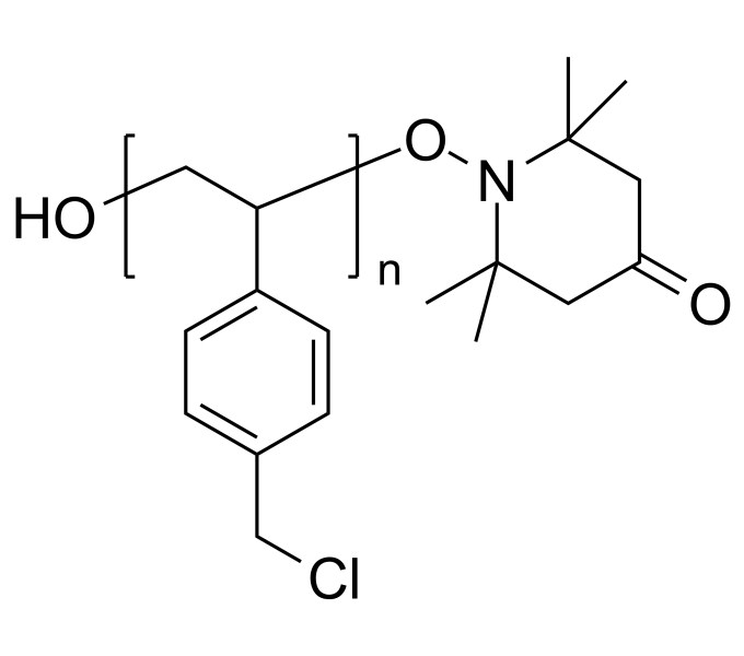 Poly(4-vinyl benzyl chloride), (α-hydroxy, ω-TEMPO)-terminated