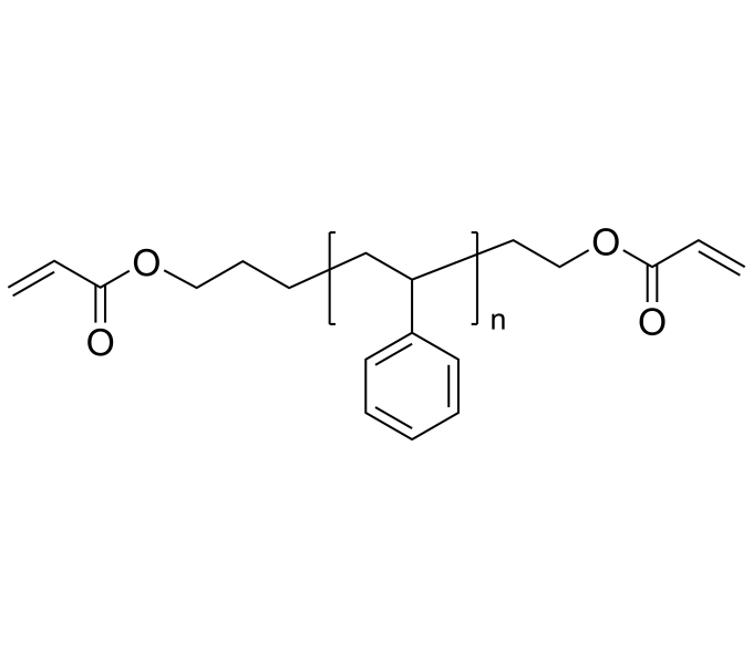 Poly(styrene), α,ω-bis(acrylate)-terminated