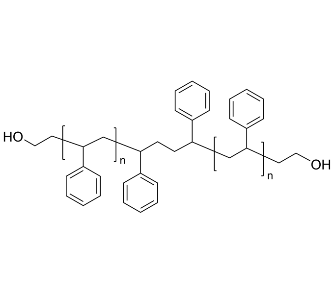 Poly(styrene), α,ω-bis(hydroxy)-terminated, with styrene dimer in ...