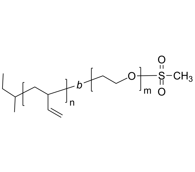 Poly(1,2-butadiene)-b-poly(ethylene oxide), ω-mesylate-terminated