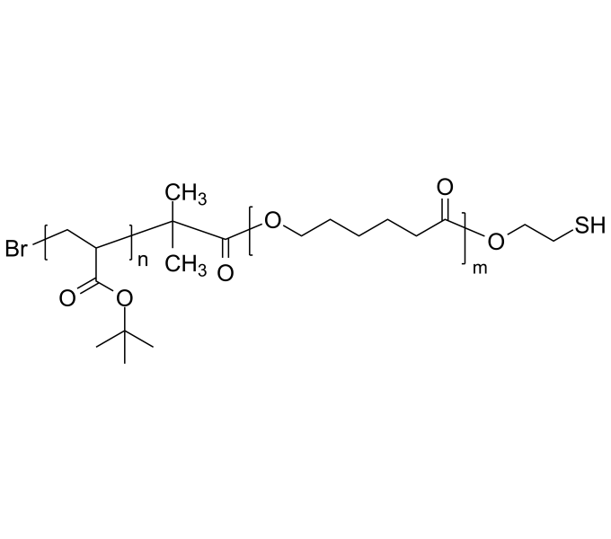Poly(tert-butyl acrylate)-b-poly(ε-caprolactone), ω-thiol-terminated