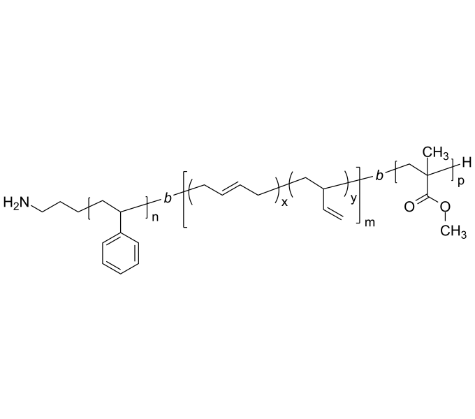 Poly(styrene)-b-poly(1,2-butadiene–co–1,4-butadiene)-b-poly(methyl ...