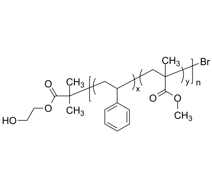 Poly(styrene–co–methyl methacrylate), (α-hydroxy, ω-bromo)-terminated