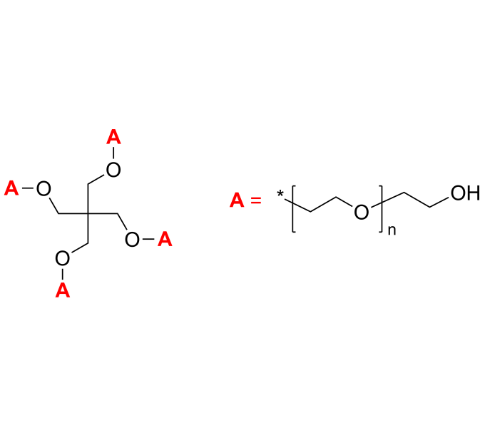 Poly(ethylene oxide), hydroxy-terminated 4-arm star polymer / Core ...