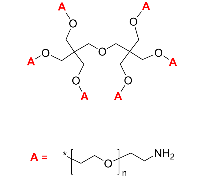 Poly(ethylene oxide), amino-terminated 6-arm star polymer / Core ...