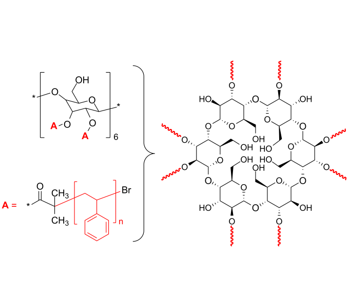 Poly(styrene), 8-arm star polymer / Core: α-Cyclodextrin