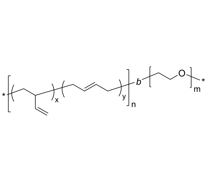 Poly(1,2-butadiene–co–1,4-butadiene)-b-poly(ethylene oxide)