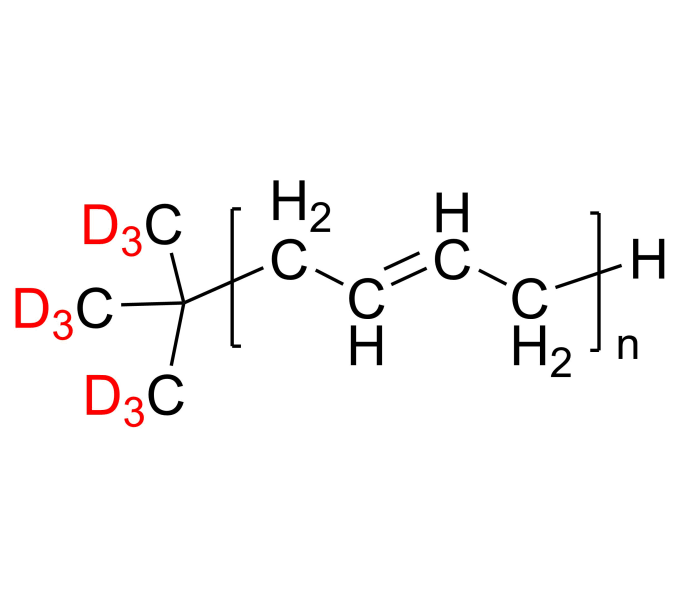 Poly(1,4-butadiene), hydrogen-containing polymer with deuterated tBu-d9 ...