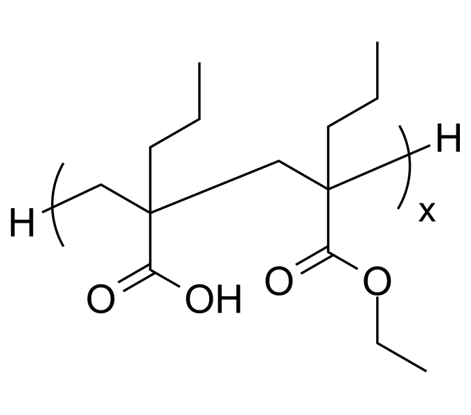 Oligo(α-propyl acrylic acid–co–α-propyl ethyl acrylate), random