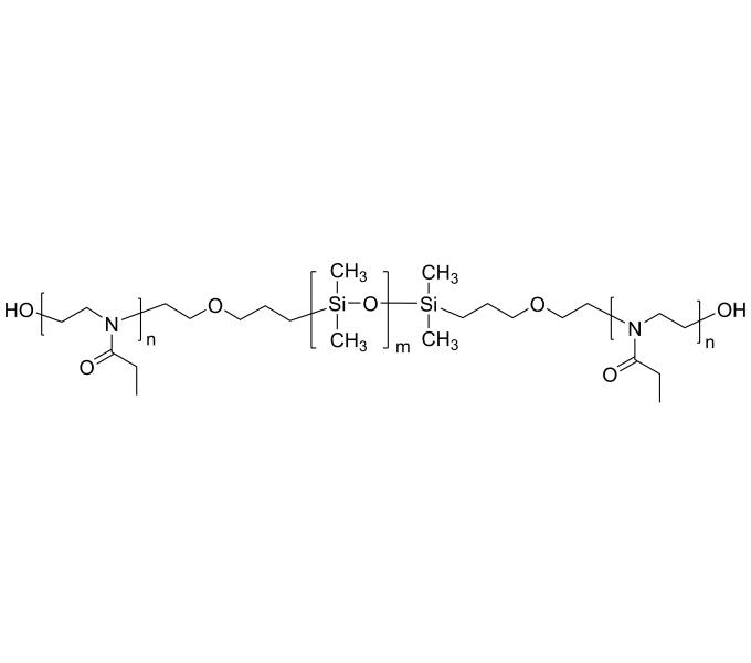 Poly(2-ethyl oxazoline)-b-poly(dimethyl siloxane)-b-poly(2-ethyl ...