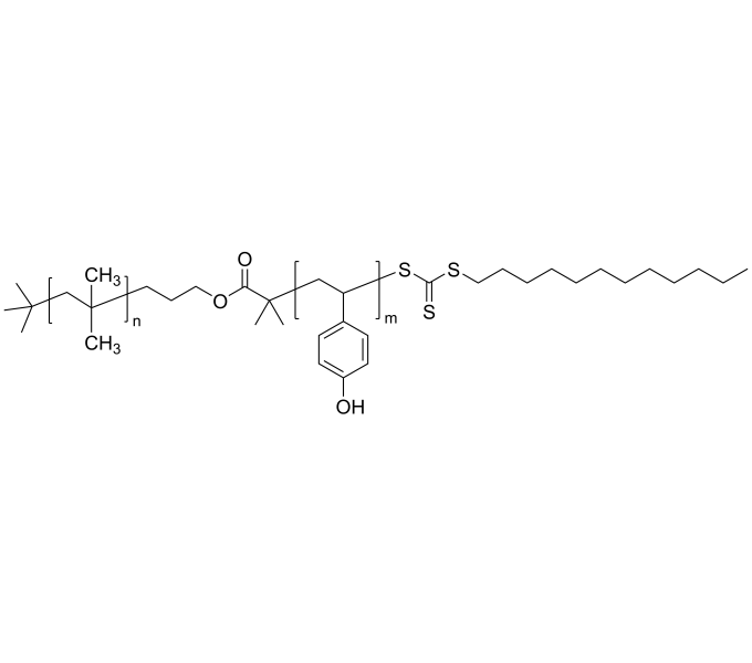 Poly(isobutylene)-b-poly(4-hydroxystyrene)