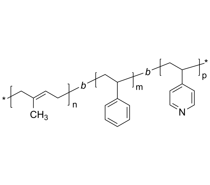 Poly(1,4-isoprene)-b-poly(styrene)-b-poly(4-vinyl pyridine)