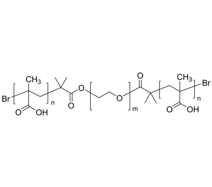 Poly(methacrylic acid)-b-poly(ethylene oxide)-b-poly(methacrylic acid)